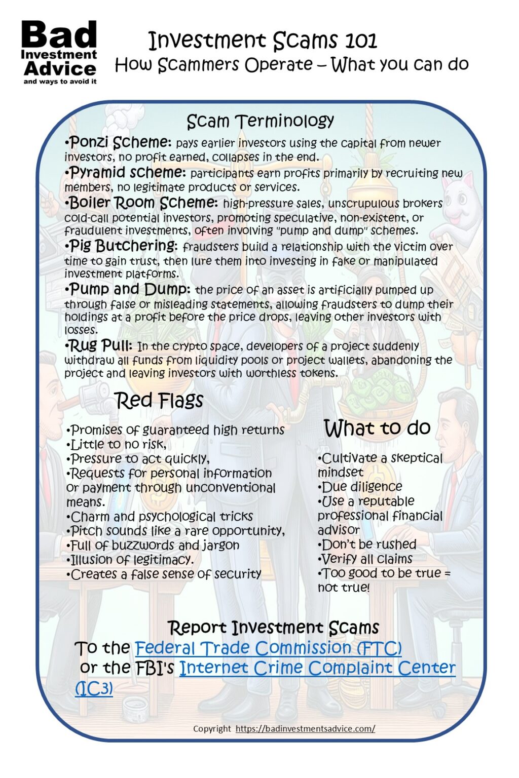 Investment Scams 101 - What to do - Bad Investment Advice